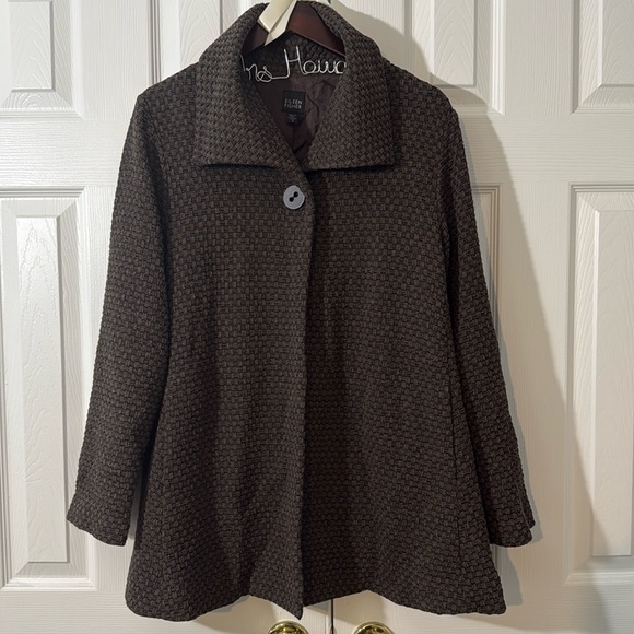 Eileen Fisher | Sweaters | Eileen Fisher Cape Jacket Womens Sz M ...